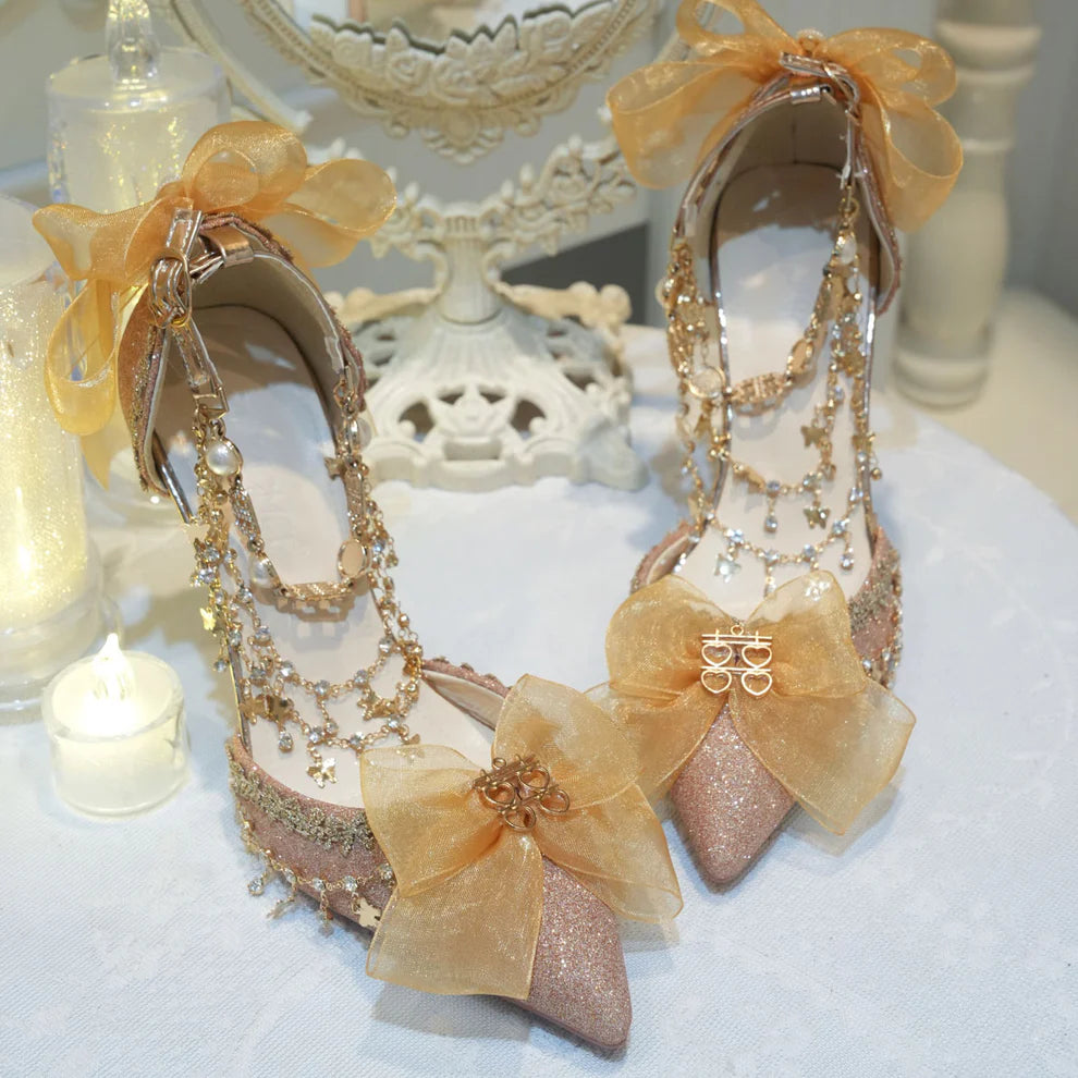 Lace Bow Princess Heels AD21204 – Andester