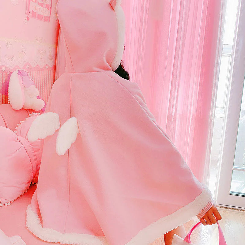 Pink Kawaii Wing Cape Coat AD21261 – Andester