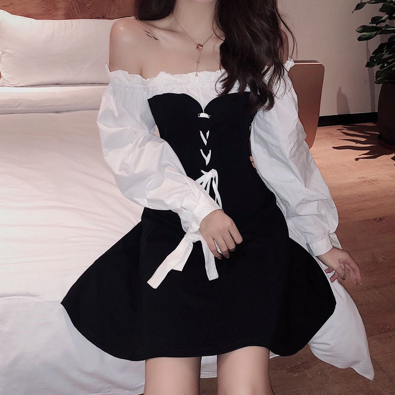 Elegant Off-Shoulder Barmaid Dress AD10642 – Andester